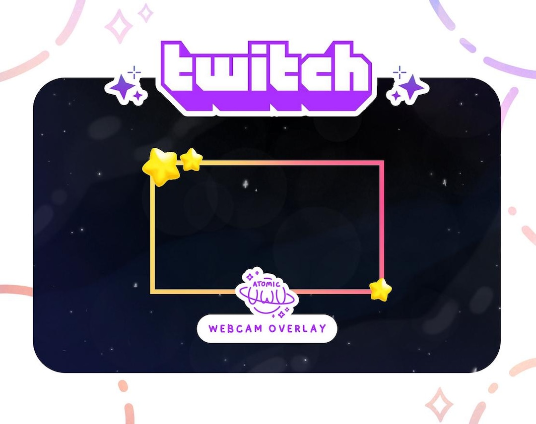 Kirby Star Stream Overlay Animated Color Twitch & Streaming - Etsy