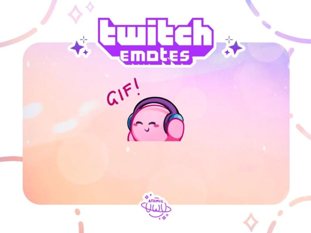 Kirby Music Jam Emote - ANIMATED Gif Version! | Twitch & Discord - Etsy