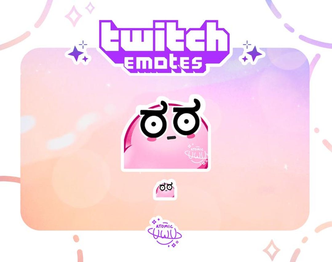 Kirby Wut Face Emote | Twitch & Streaming - Etsy