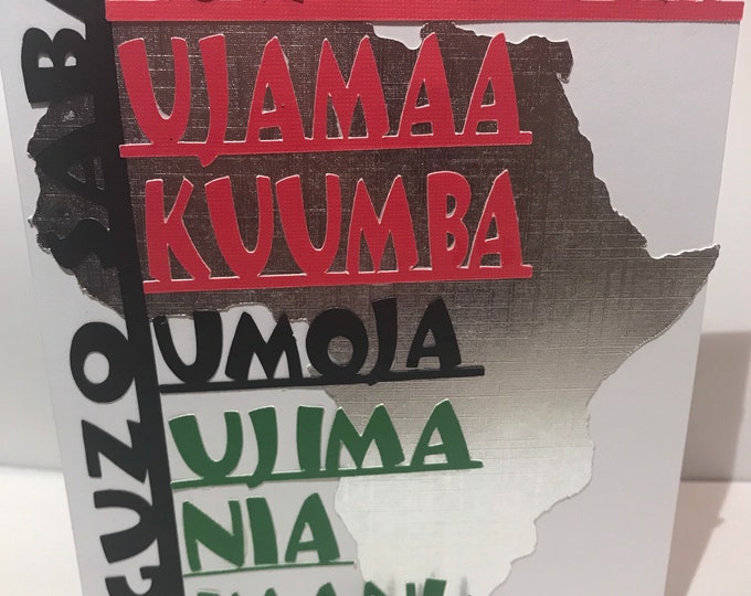 Nguzo Saba 7 Principles Kwanzaa Card - Etsy