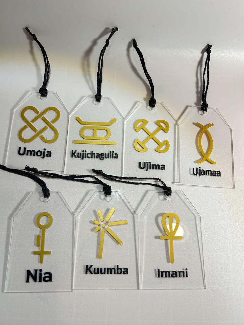 Set of Kwanzaa Principles Ornaments - Etsy