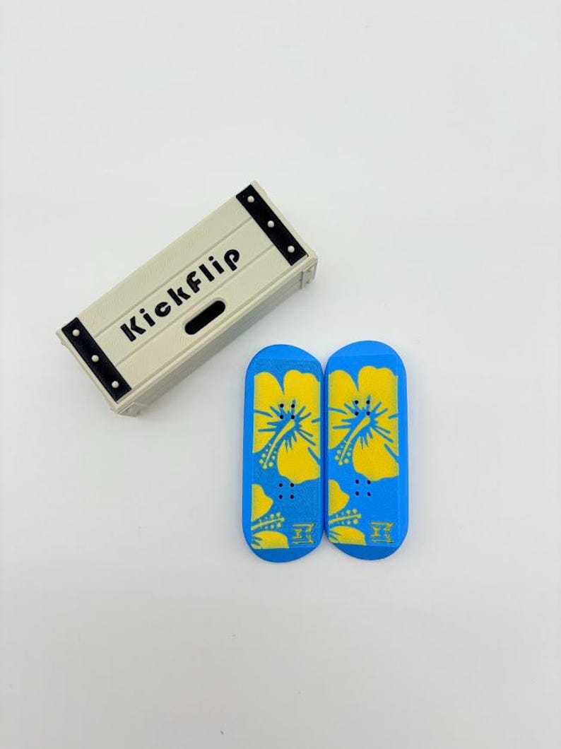 Magnetic Skateboard Fidget Toy: 3D Printed Kickflip With Storage Crate ...