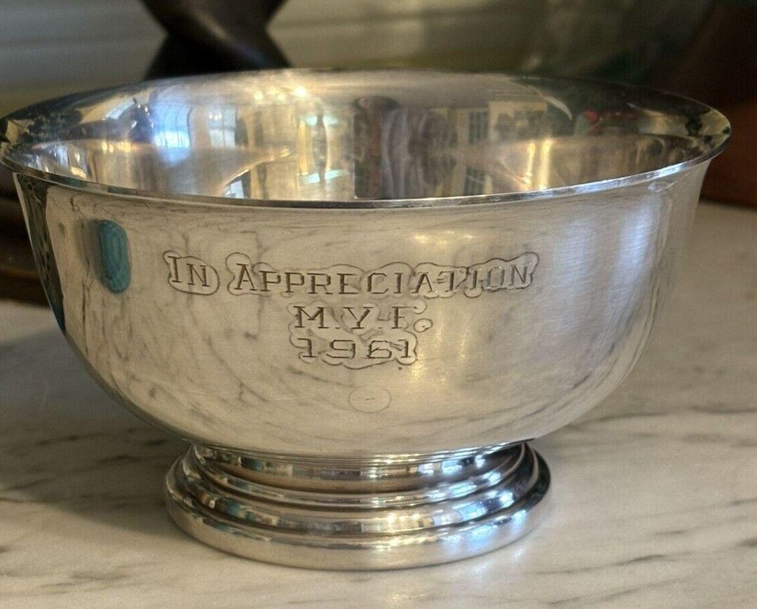 Vintage Gorham Small Silver Plate Bowl EP Anchor Logo YC 778 Footed 5 ...