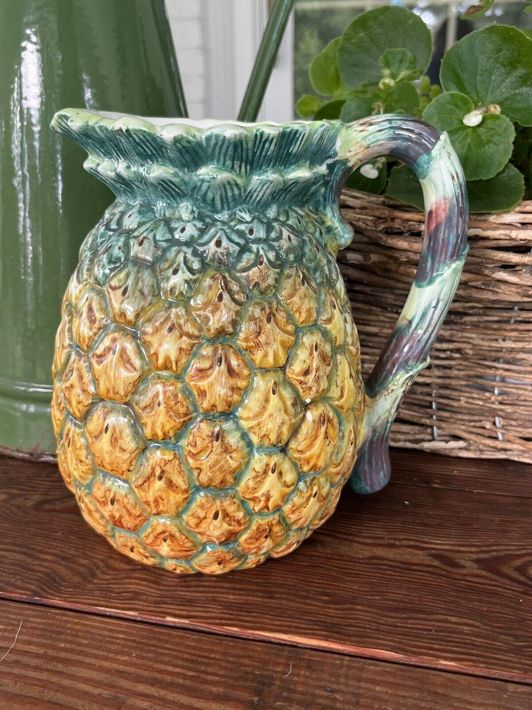 Vintage Pineapple Pitcher Tropical Tiki Bar World Bazaar Inc 7.75 H - Etsy