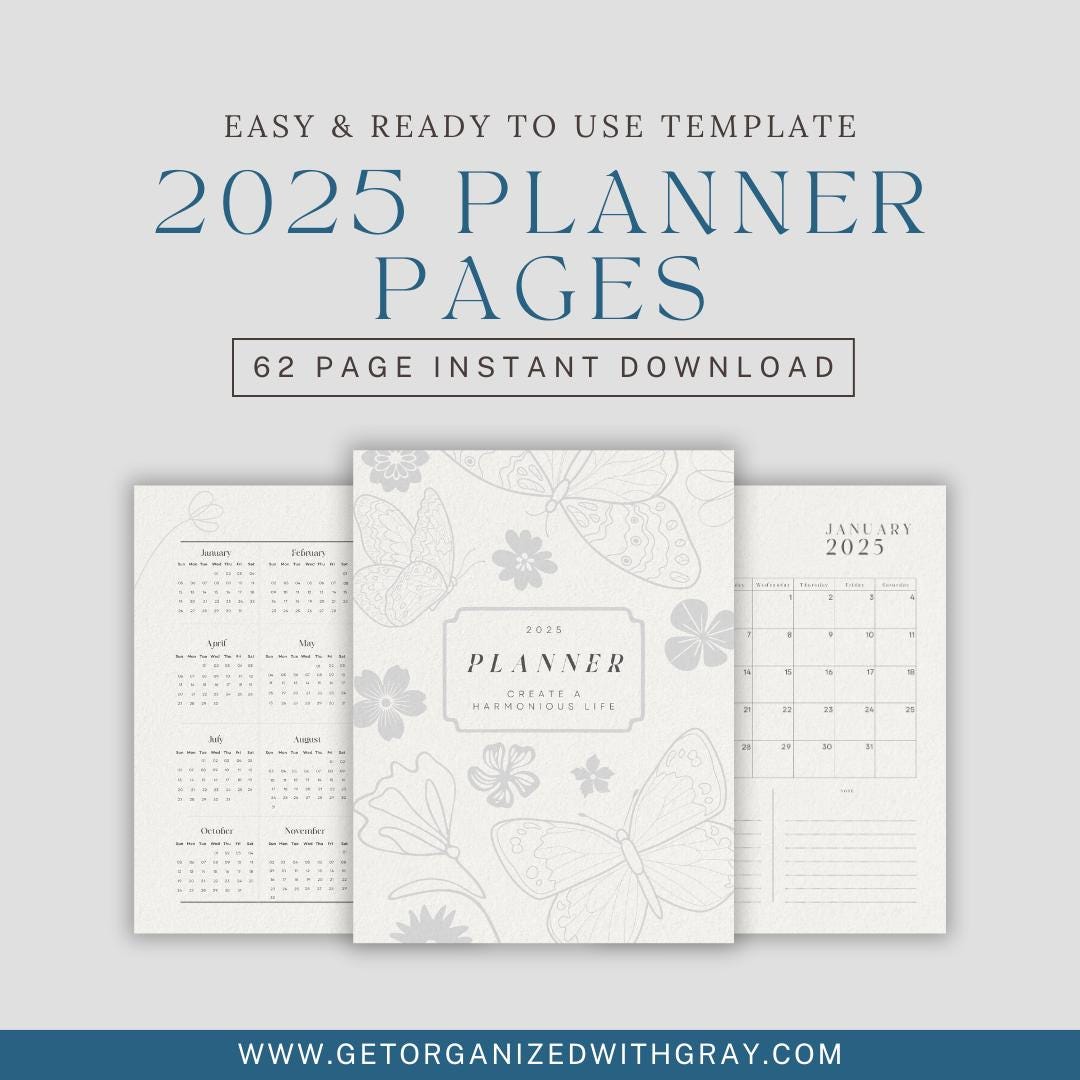 Custom 2025 Yearly Planner, Monthly Planner, Weekly Planner, Daily ...