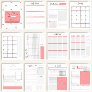 Personal Planner Printables, Undated, Daily, Weekly, Monthly, Yearly ...