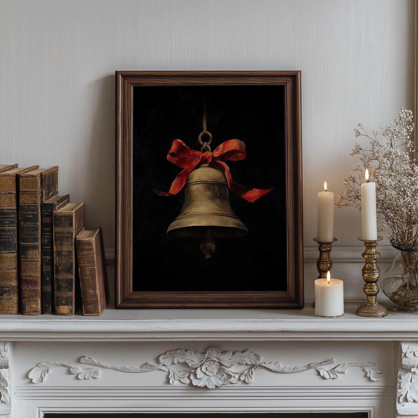 Moody Christmas Bell Wall Art: Ralph Lauren Christmas Decor, Classic ...