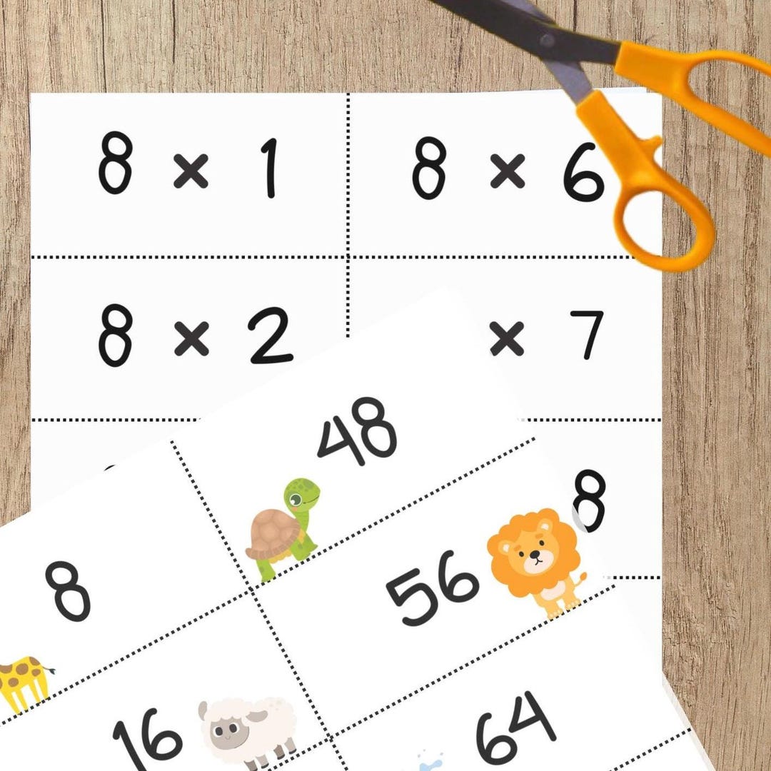 Multiplication Flashcards, Multiplication, Times Tables Flashcards, 0-9 ...