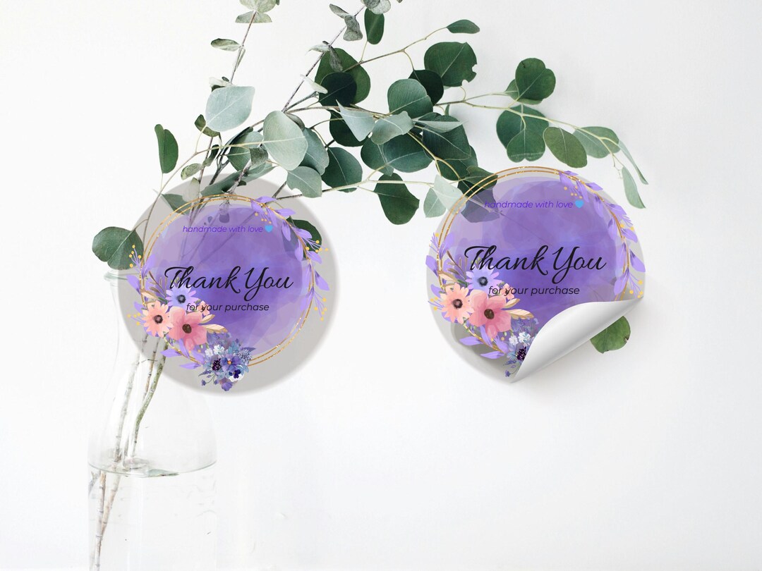 Small Business Thank You Sticker, Business Packaging Sticker, Thank You ...