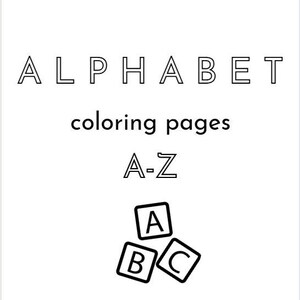 Coloring Pages for Preschoolers, Alphabet Coloring Pages for Toddlers ...