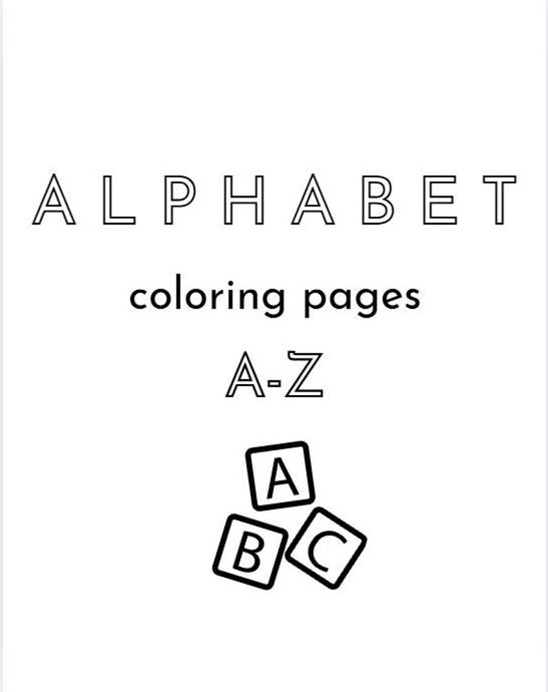 Coloring Pages for Preschoolers, Alphabet Coloring Pages for Toddlers ...