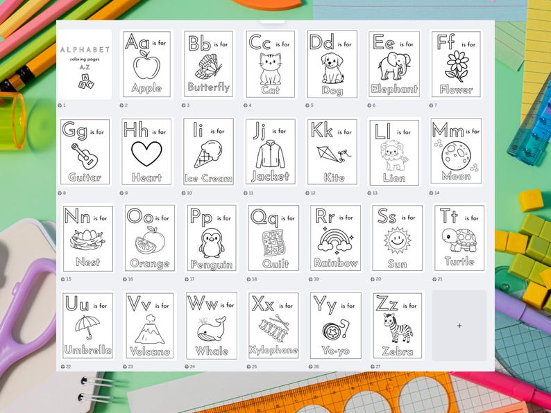 Coloring Pages for Preschoolers, Alphabet Coloring Pages for Toddlers ...