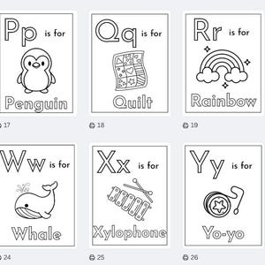 Coloring Pages for Preschoolers, Alphabet Coloring Pages for Toddlers ...