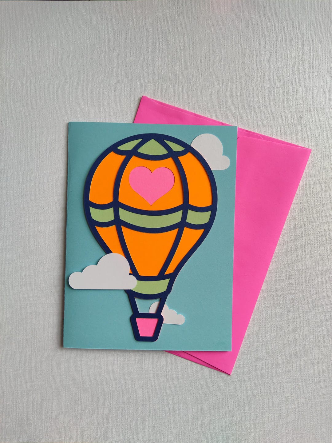 Hot Air Balloon Greeting Card - Etsy