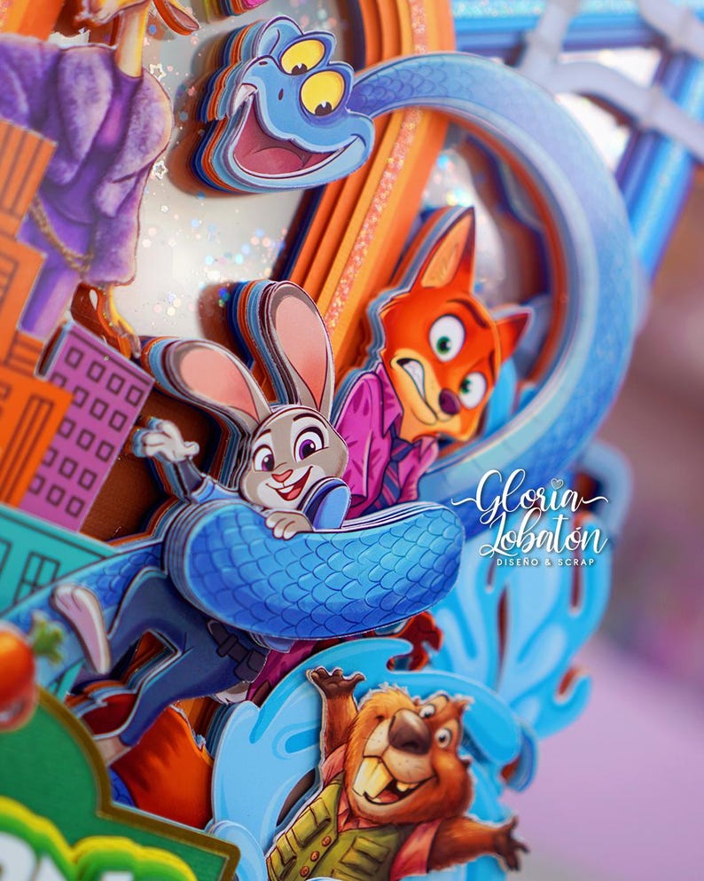 Cut File Cake Topper Zootopia Fox and Rabbit Adventures - Studio and ...