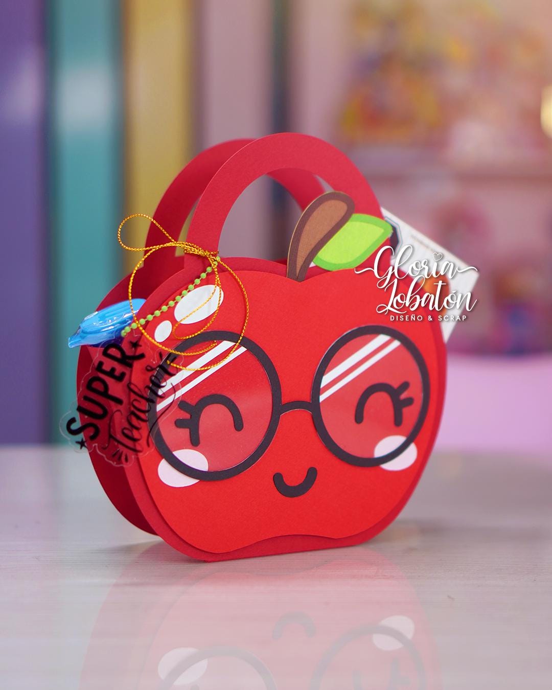 Apple Purse Box / Teacher's Day / Teacher's Day - Studio and SVG Format ...
