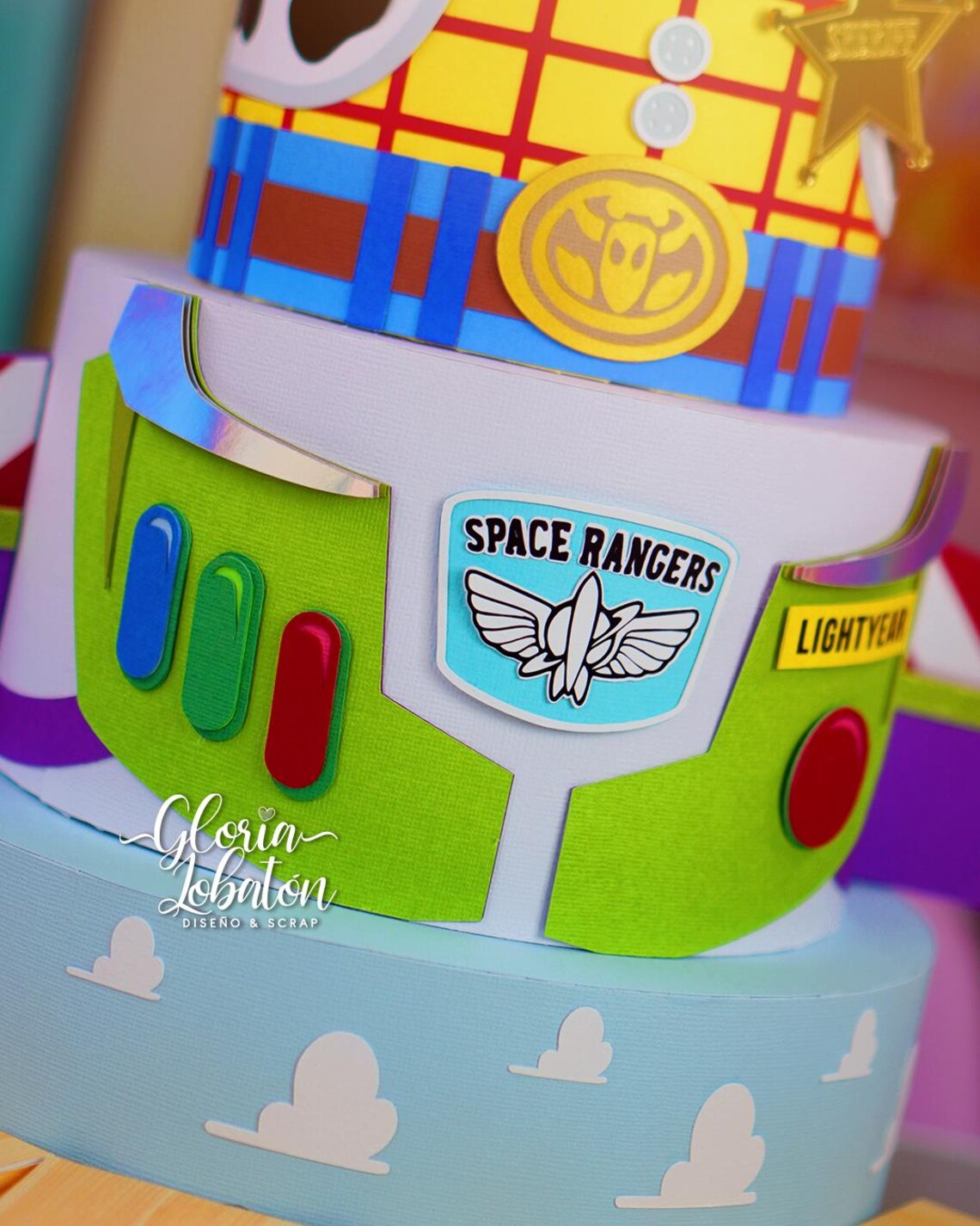 Toy Story Papercraft Cake Cut File - Studio and SVG Format - Cutting ...