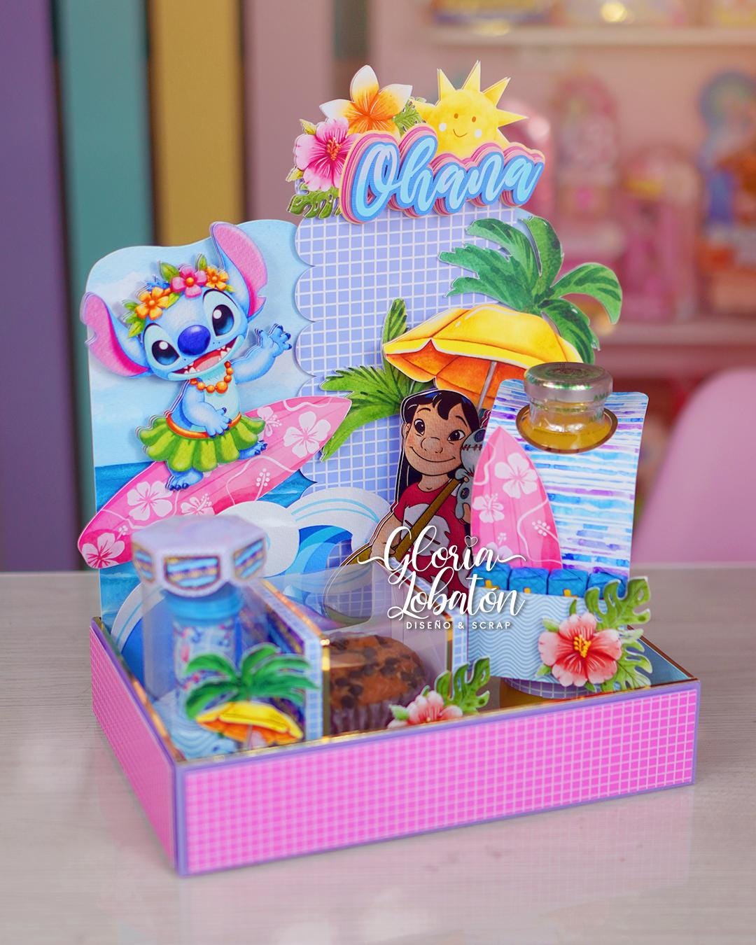 Stitch Breakfast Tray Cut File / Decoration With Various Model Boxes ...