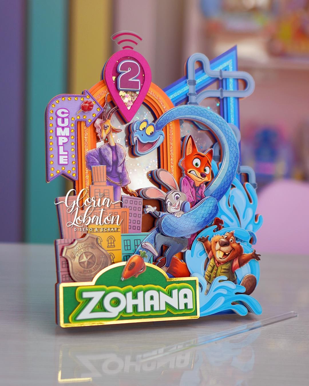 Cut File CakeTopper Zootopia Aventuras Zorro y Coneja - Formato Studio ...