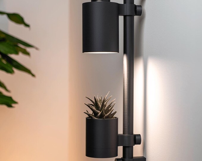 Customizable Modular Wall Lighting System With Integrated Planter and ...