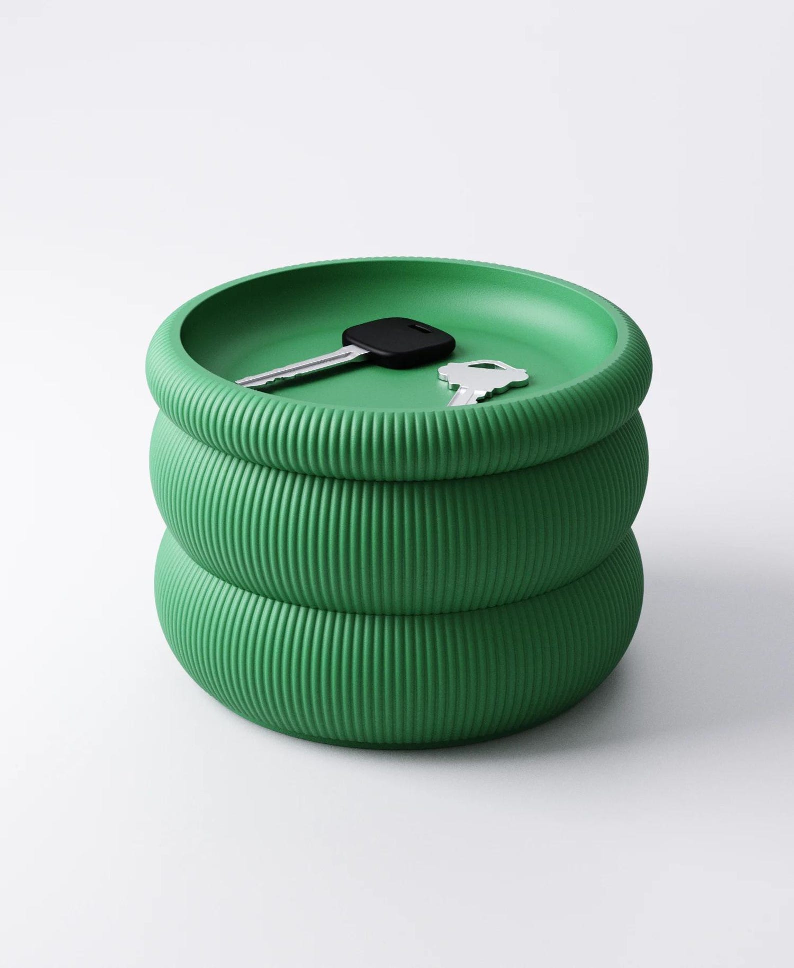 Eco-friendly Modular Desk Organizer: Stackable 3D Printed Round Storage ...