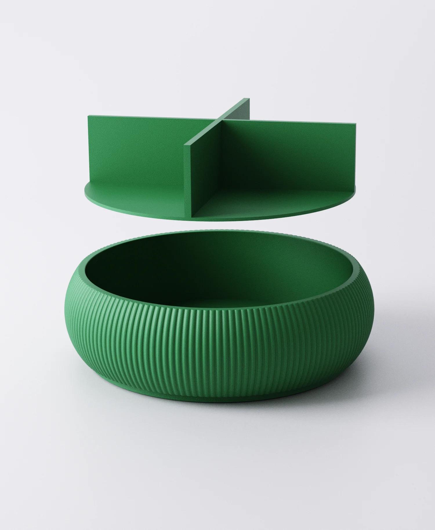 Eco-friendly Modular Desk Organizer: Stackable 3D Printed Round Storage ...