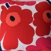18 X 18 Marimekko Unikko Red and Pink Poppy Pillow - Etsy