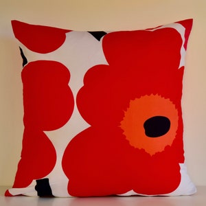 Red Unikko | Marimekko Poppy Pattern | Bold Floral Design | Handmade ...