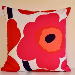 Red Unikko | Marimekko Poppy Pattern | Bold Floral Design | Handmade ...