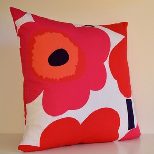 Red Unikko | Marimekko Poppy Pattern | Bold Floral Design | Handmade ...