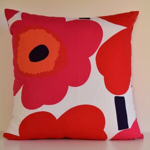 Red Unikko | Marimekko Poppy Pattern | Bold Floral Design | Handmade ...