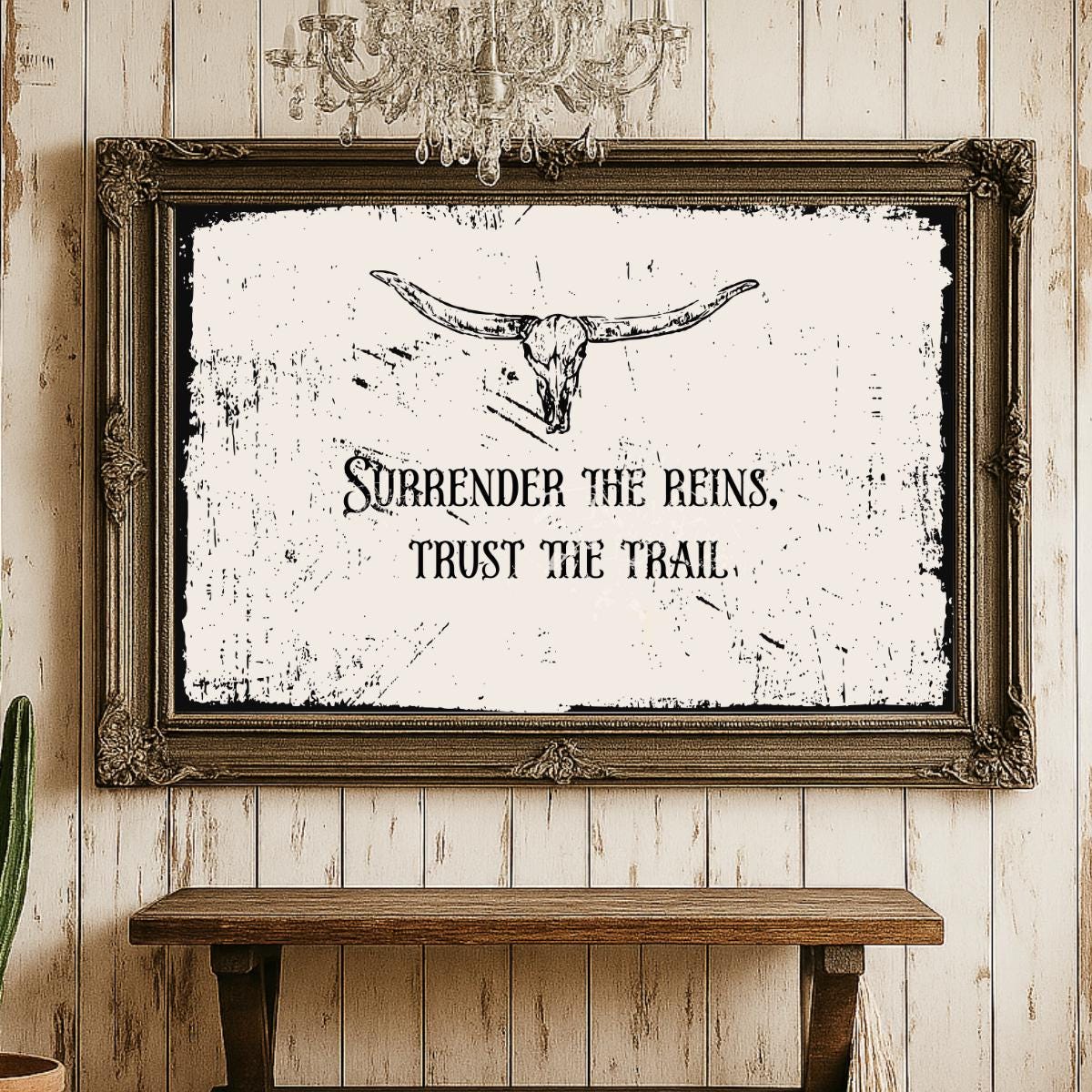 Godly Scripture Print, Christian Western Faith Bible Verse Wall Art ...