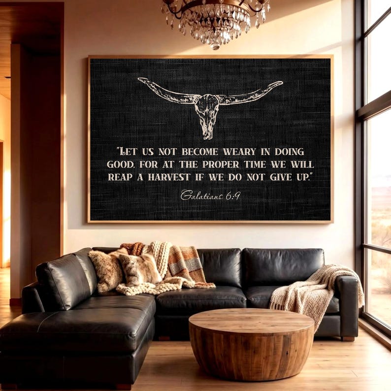 Galatians 6:9 Wall Art | Do Not Grow Weary Scripture Print | Christian ...