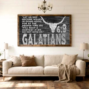 Galatians 6:9 Christian Wall Art | Scripture Print | Christian Ranch ...