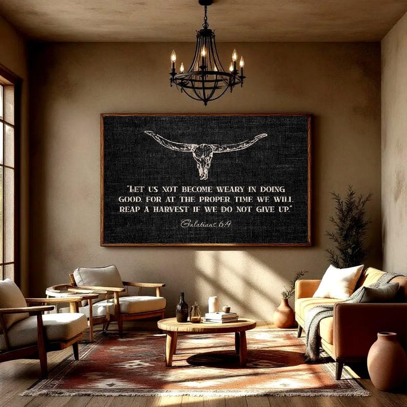 Galatians 6:9 Wall Art | Do Not Grow Weary Scripture Print | Christian ...