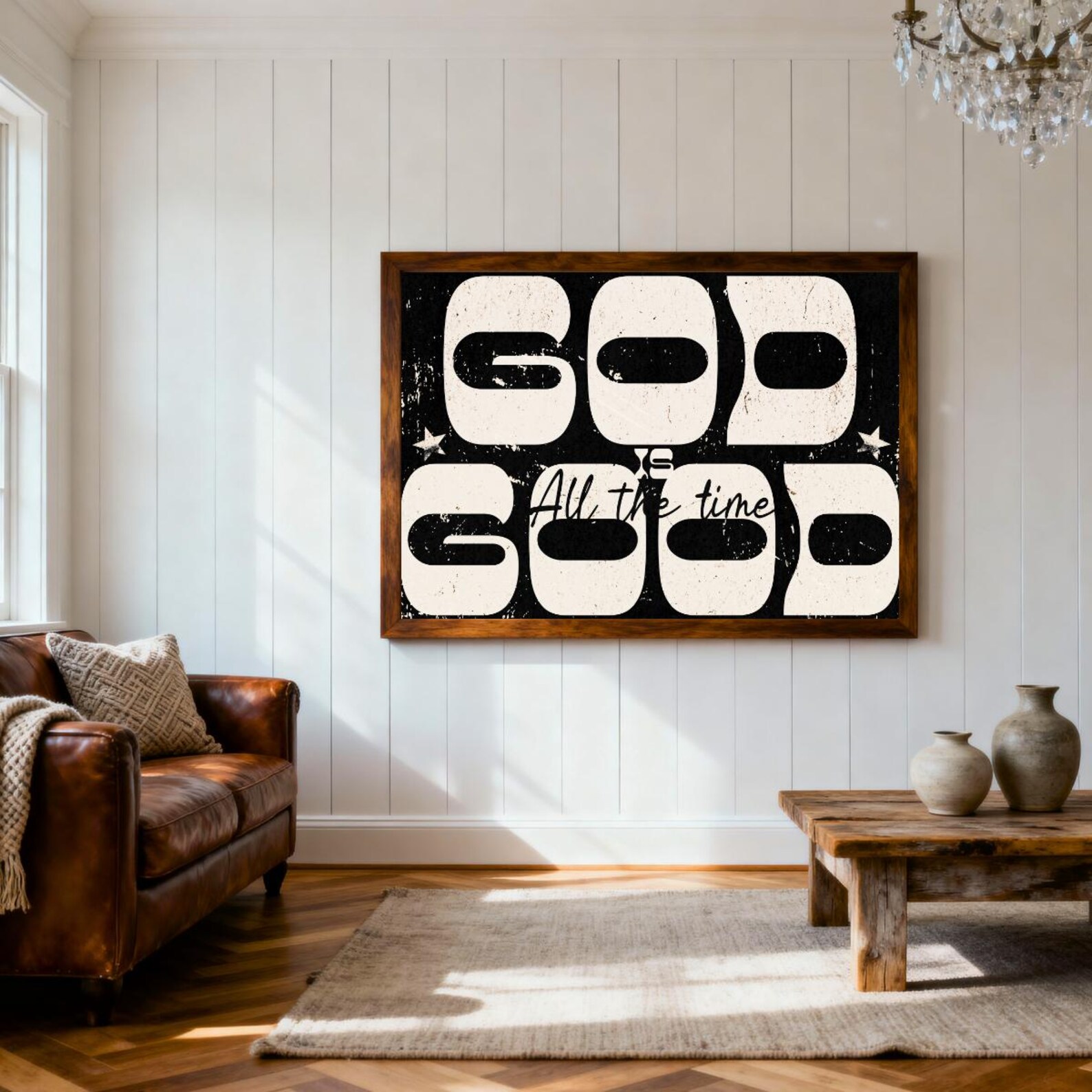 God is Good Print, Western Christian Artwork, Bible Verse Scripture ...
