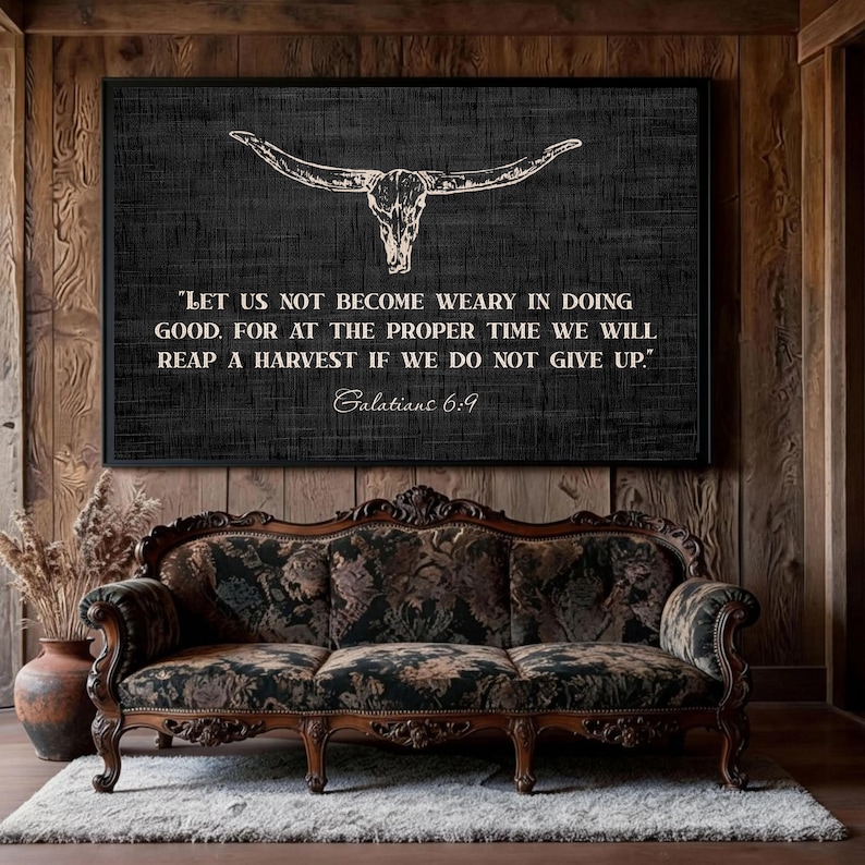 Galatians 6:9 Wall Art | Do Not Grow Weary Scripture Print | Christian ...