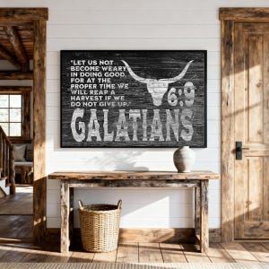 Galatians 6:9 Christian Wall Art | Scripture Print | Christian Ranch ...