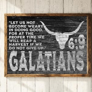 Galatians 6:9 Christian Wall Art | Scripture Print | Christian Ranch ...