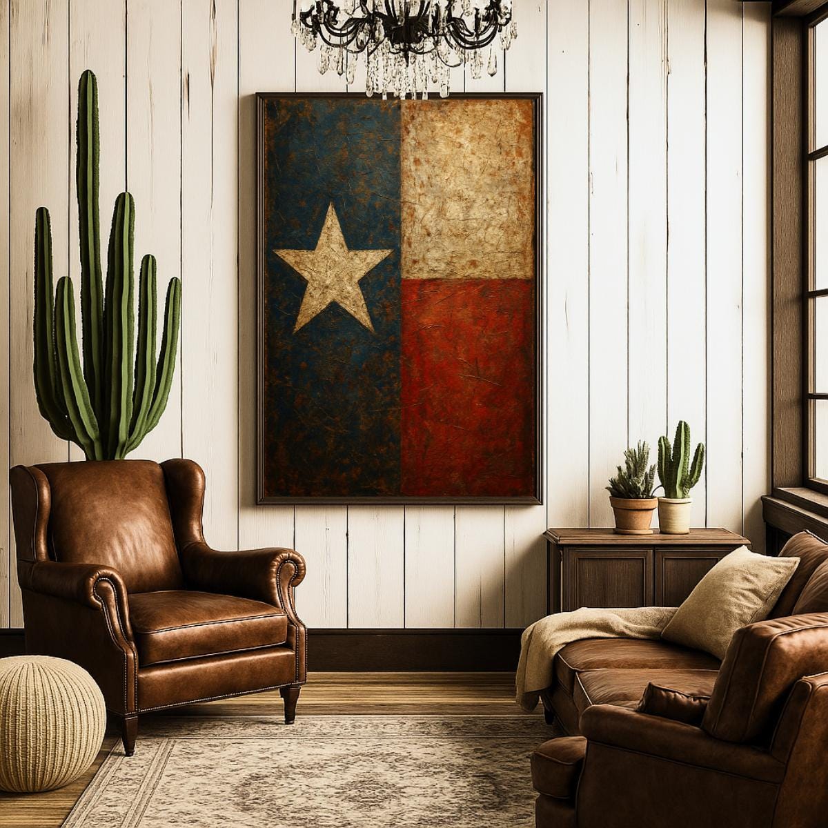 Vintage Texas State Flag Print, Distressed Wall Art, Rustic Texas Decor ...