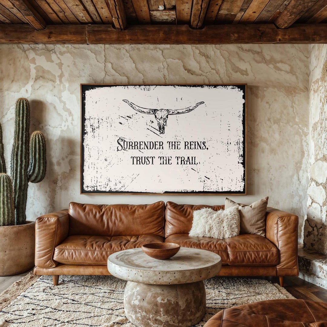 Godly Scripture Print, Christian Western Faith Bible Verse Wall Art ...