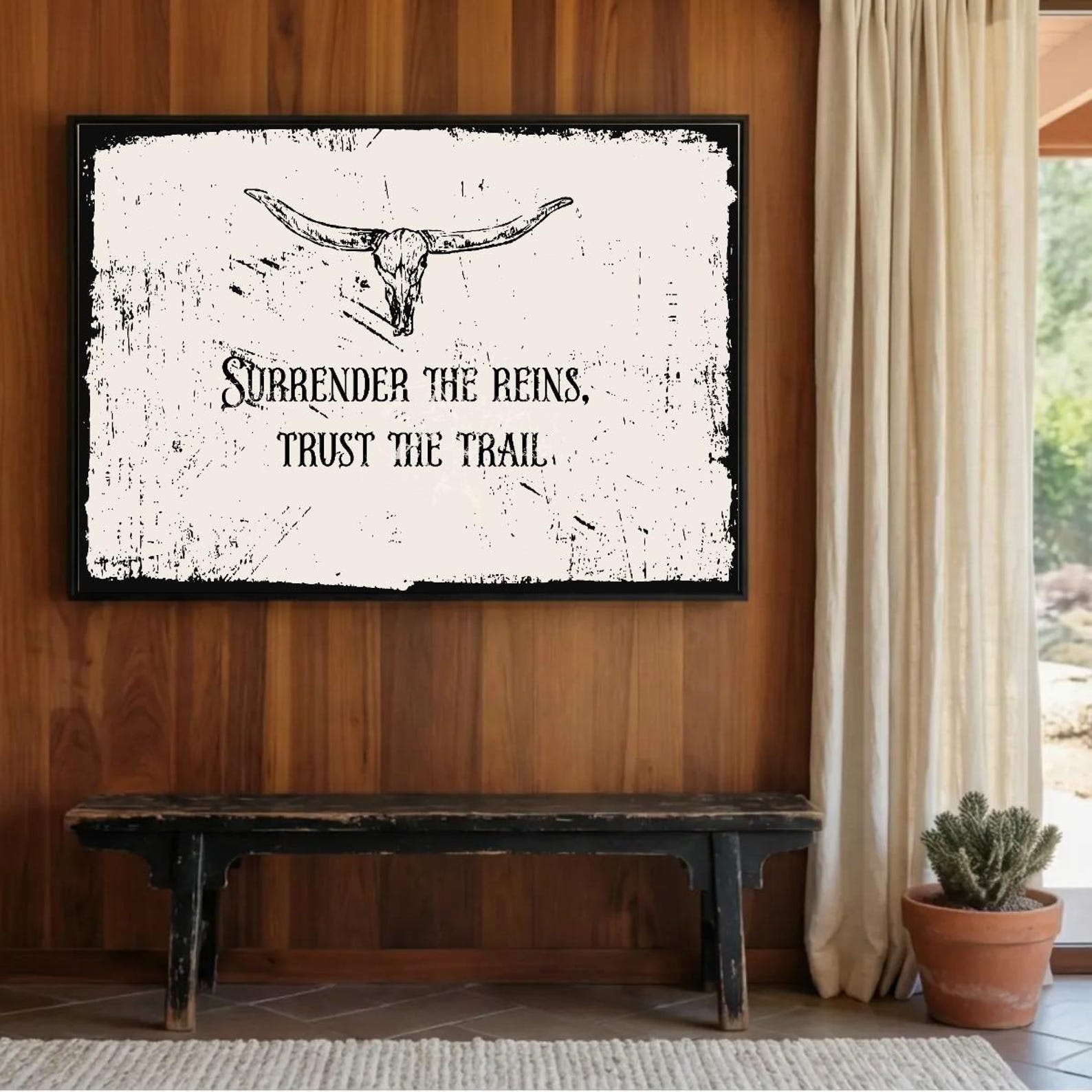 Godly Scripture Print, Christian Western Faith Bible Verse Wall Art ...