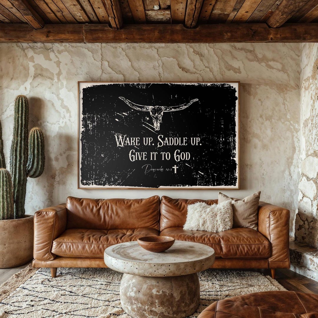 Christian Motivational Wall Art -bible Verse Print Scripture Office ...