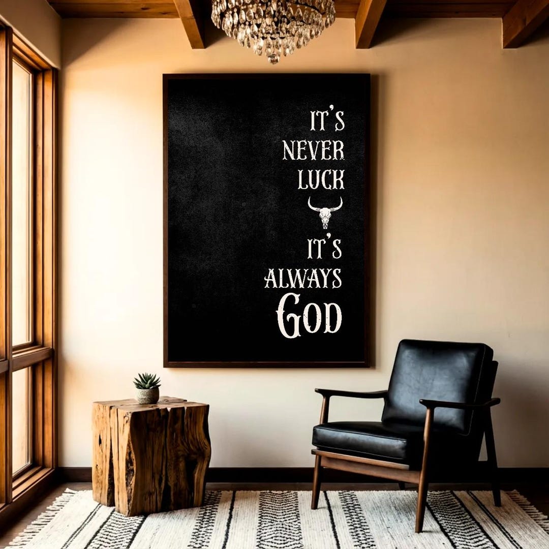 Inspirational Christian Wall Art, Bible Verse Print, Home Office Decor ...