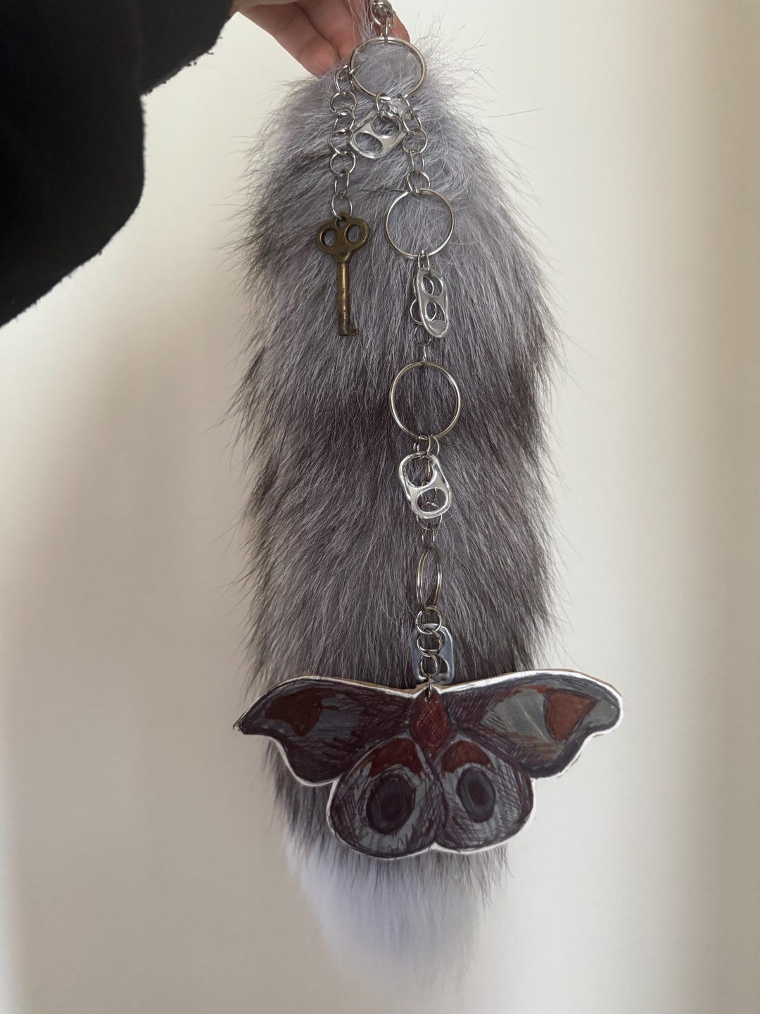 Moth Tail Charm/moth/ Homemade Tail Therian Charm - Etsy