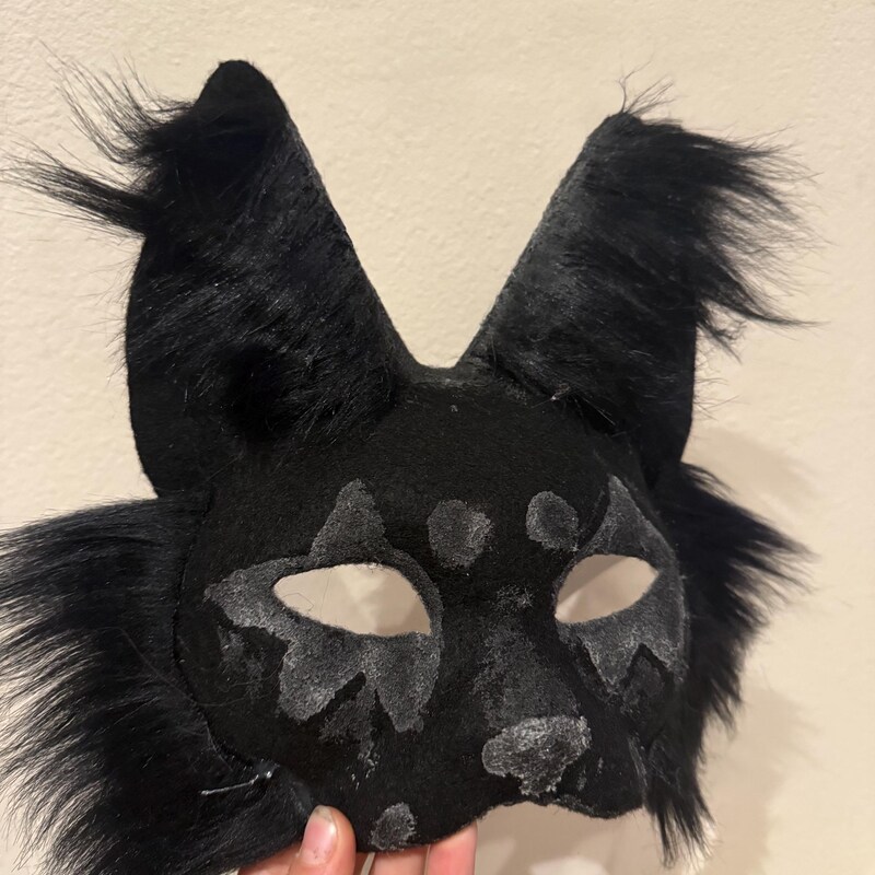 Black Cat Therian Mask - Etsy