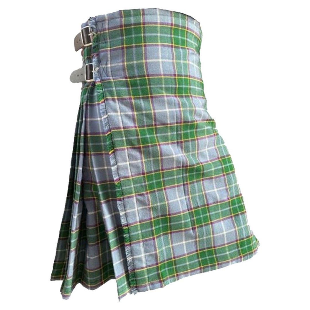 Scottish Traditional Clan Isle of Man 8 Yard Heavy Weight Tartan Kilt Men's Handmade Tartan ...
