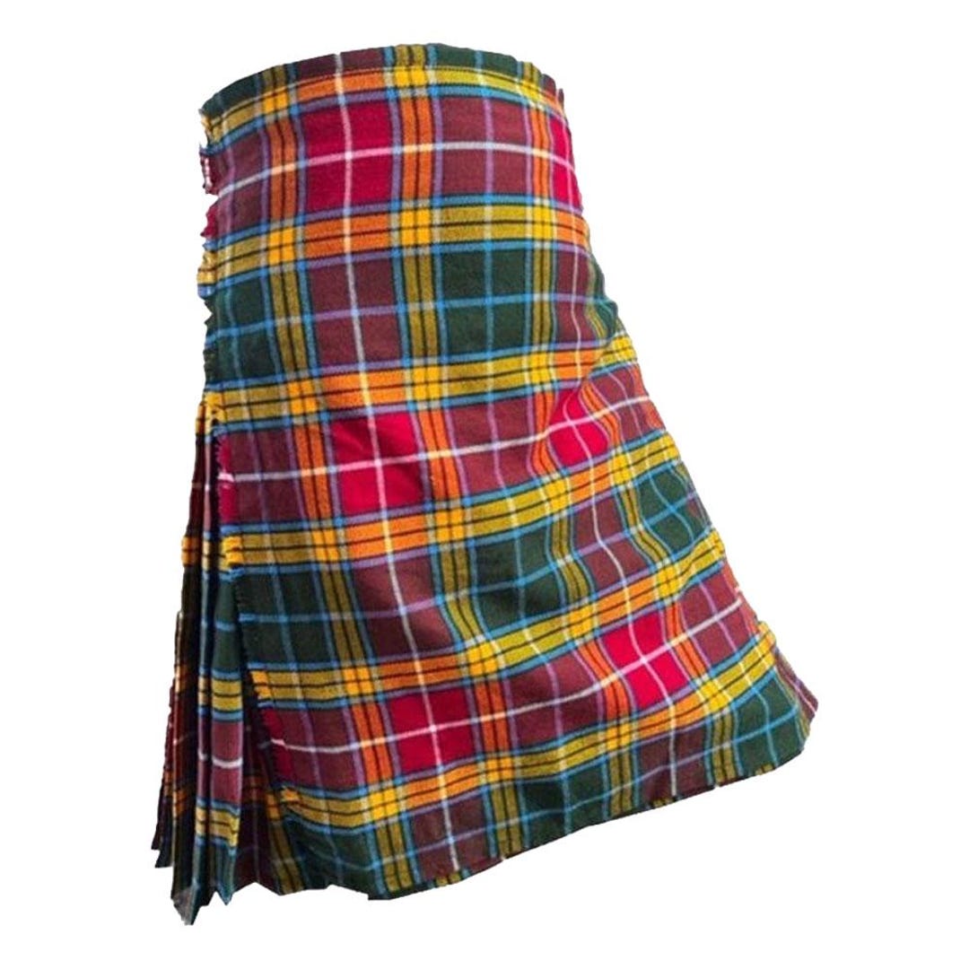 Scottish Traditional Clan Baxter 8 Yard Heavy Weight Tartan Kilt - Men ...