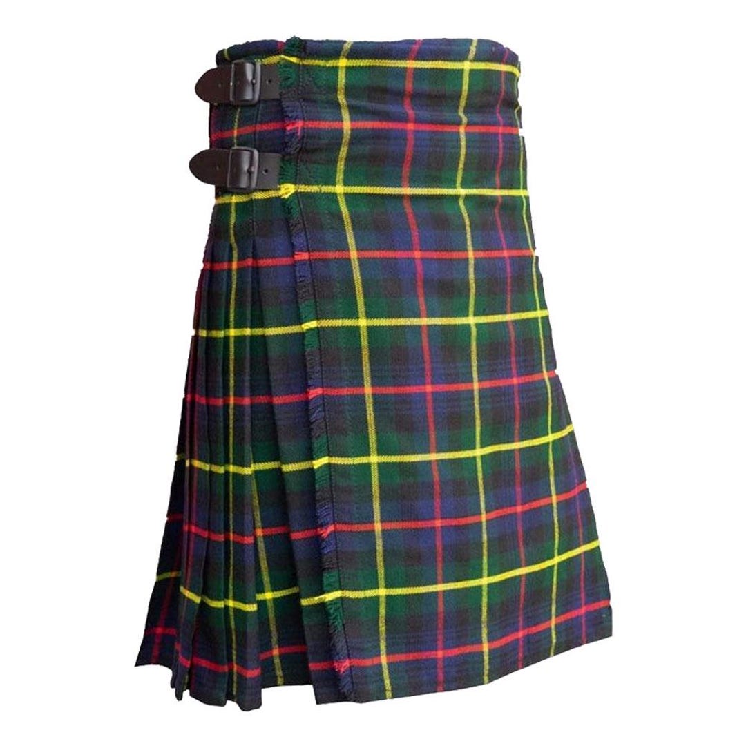 Scottish Traditional Farquharson Modern 8 Yard Heavy Weight Tartan Kilt - Men's Handmade Tartan ...