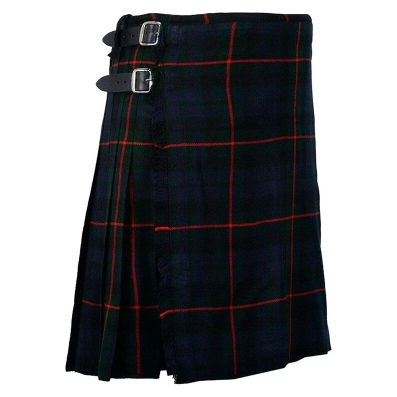Scottish Traditional Gunn 8 Yard Heavy Weight Tartan Kilt - Men's ...